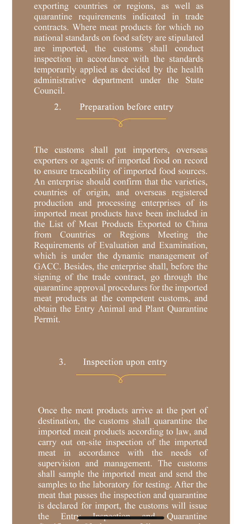How does the customs guarantee the national food safety?(1)